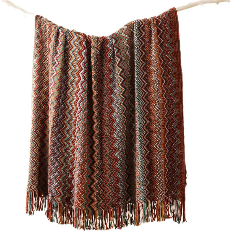 Four Seasons Woven Throw - Bohemian Red – IPW Furniture and Fixtures